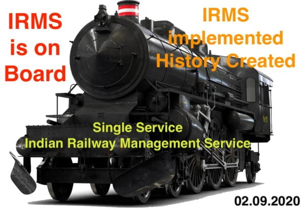 ACC has approved IRMS implementation for Railway Board